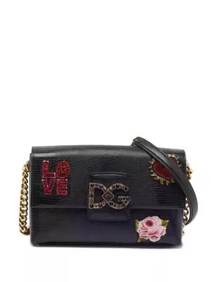 Dolce & Gabbana Dg Millennials Patch Embellished Shoulder Bag