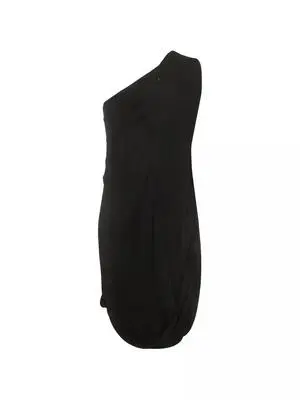 CHATS BY C.DAM Eileen Asymmetric Draped Midi Dress