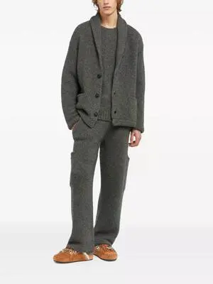 Alanui Ribbed Knit Cargo Pocket Trousers