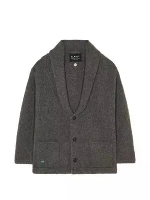 Alanui Finest Shawl-collar Cardigan - Grey