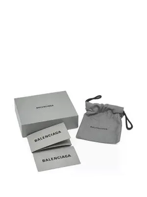 Balenciaga Bb Logo Leather Bracelet