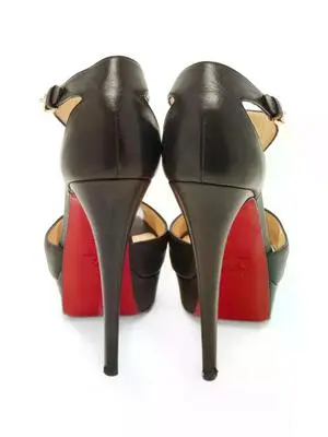 CHRISTIAN LOUBOUTIN Leather T-bar Platform Sandals