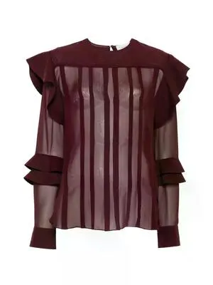 Lanvin Long Sleeve Blouses