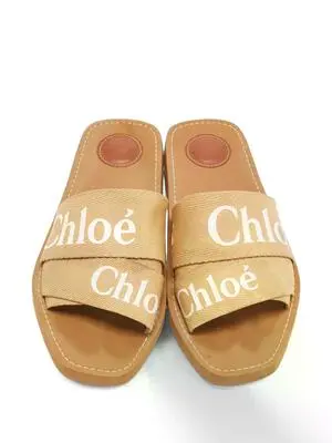 Chloé Woody Open-toe Sandals - Neutrals
