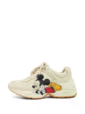 Gucci X Disney Rhyton Mickey Mouse Sneakers - Neutrals