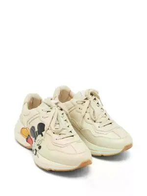 Gucci X Disney Rhyton Mickey Mouse Sneakers - Neutrals