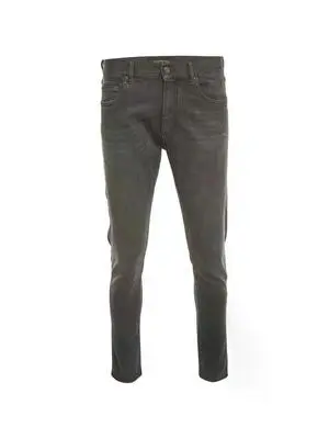 Ermenegildo Zegna Slim Fit Belt Loop Jeans - Grey