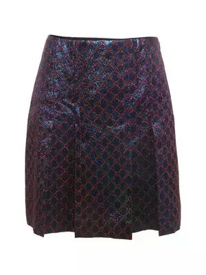 Gucci Guccissima Pleated Mini Skirt