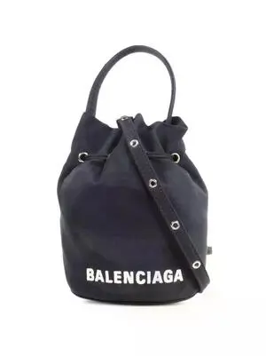 Balenciaga Xs Wheel Drawstring Shoulder Bag