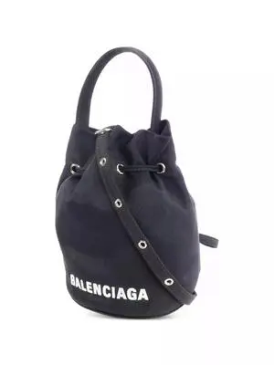 Balenciaga Xs Wheel Drawstring Shoulder Bag