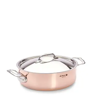DE BUYER Copper Prima Matera Sauté Pan And Lid - Metallic