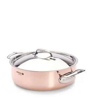 DE BUYER Copper Prima Matera Sauté Pan And Lid
