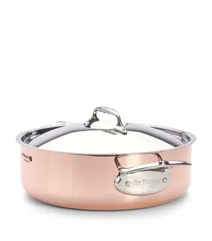 DE BUYER Copper Prima Matera Sauté Pan And Lid