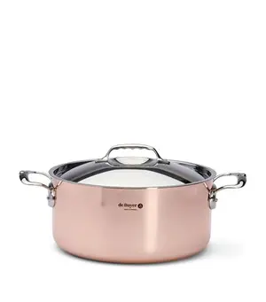 DE BUYER Copper Prima Matera Stewpan And Lid