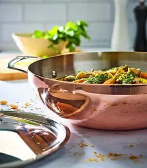 DE BUYER Copper Prima Matera Wok