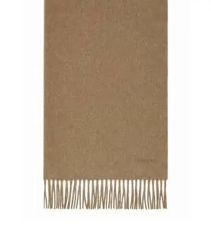 Max Mara Cashmere Fringed Scarf - Beige