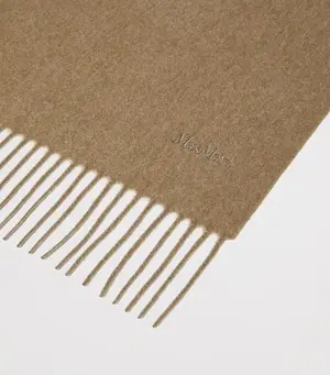 Max Mara Cashmere Fringed Scarf