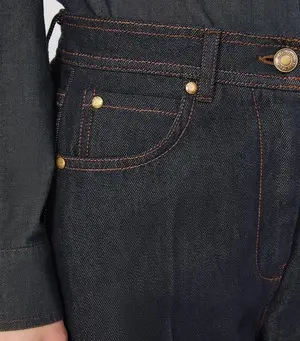 Max Mara Cotton Chambray Trousers