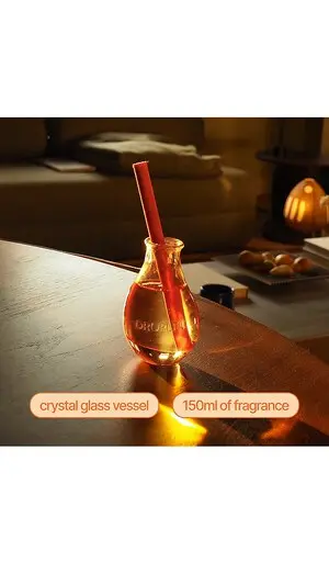 DROPLET Focus Reed Diffuser In Orange Blossom In Orange