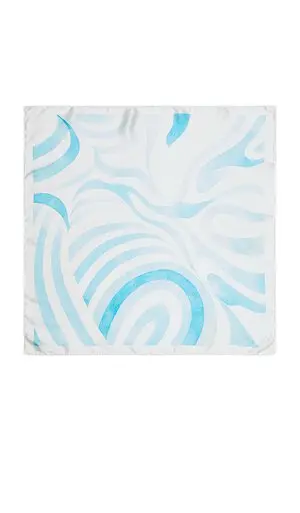 FRASIER STERLING Groovy Gal Scarf In Blue - Ocean