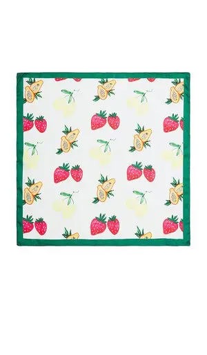 FRASIER STERLING Summer Fruit Scarf In Green - Fruits