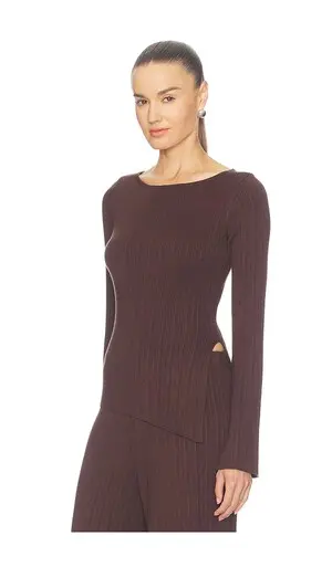L'academie Sibylla Rib Knit Top