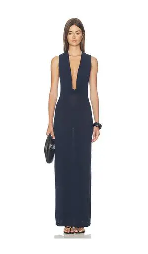 L'academie Cowl Neck Maxi Dress