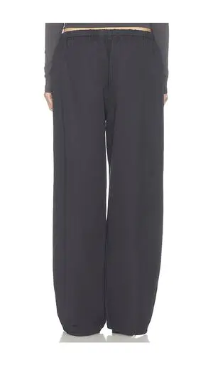GRLFRND Pull On Wide Leg Trousers - Washed Black