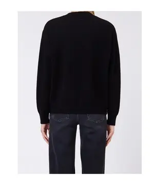Liu Jo Wool Jacquard Sweater With Mickey Mouse Motif