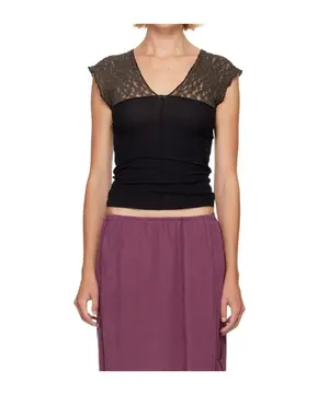 BASERANGE Sleeveless Top - Black