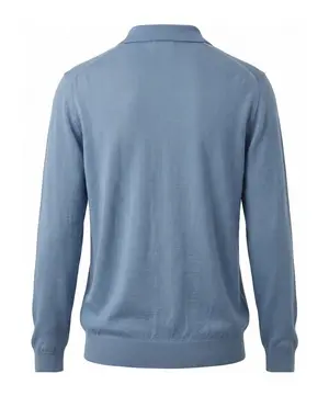 DRUMOHR Long-sleeve Polo Shirt - Blue