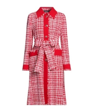 Dolce & Gabbana Multicolor Tweed Trench Coat