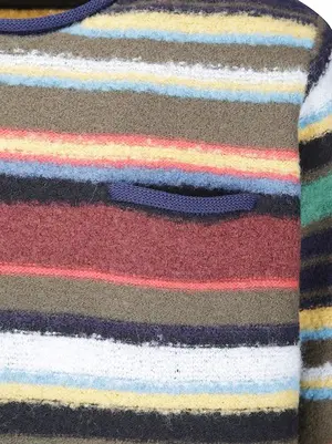 Sacai Striped Mix Knit Sweater