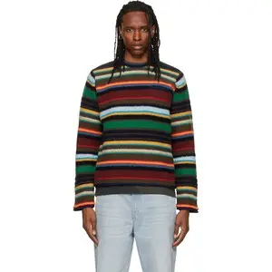 Sacai Striped Mix Knit Sweater