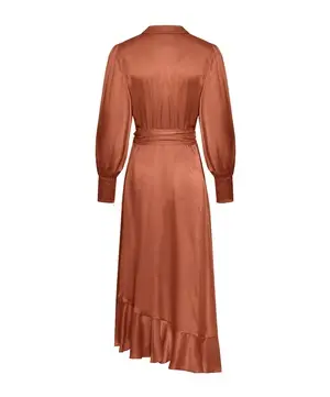 Zimmermann Asymmetric Wrap Midi Dress