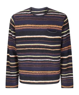 Sacai Striped Crewneck Jumper - Multicolour