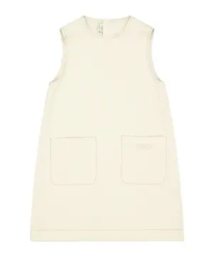 Fendi Sleeveless Textured Weave Mini Dress
