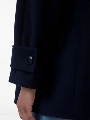 Closed Double-breasted Notch Lapel Jacket