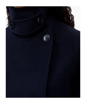 Closed Double-breasted Notch Lapel Jacket