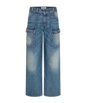 Miu Miu Cargo Pocket Straight Leg Jeans