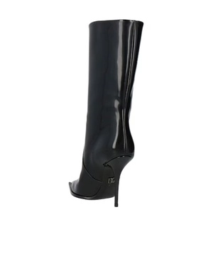 Dolce & Gabbana Patentfinish Pointedtoe Ankle Boots