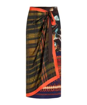 Dries Van Noten Long Wrap Skirt
