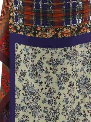 Dries Van Noten Long Wrap Skirt With All-over Pattern