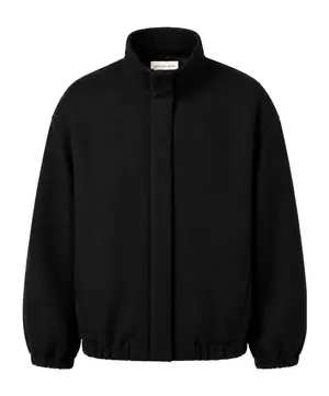 Dries Van Noten Long Sleeve Jacket With Elastic Hem - Black