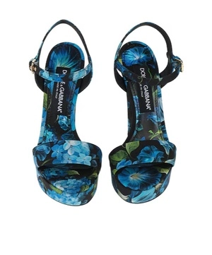Dolce & Gabbana Floral Printed Platform Sandals