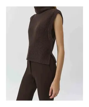 Simkhai Sleeveless High-neck Knit Top