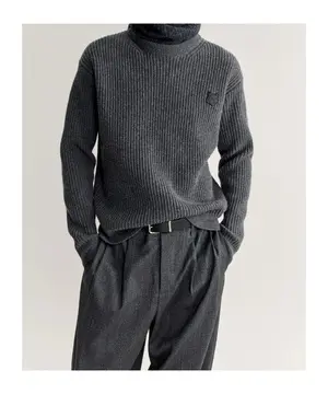 Maison Kitsuné Fox Head Wool Ribbed Jumper