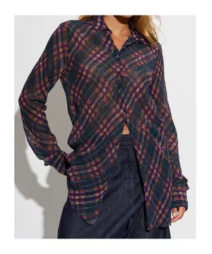 Dries Van Noten Fitted Lurex Shirt