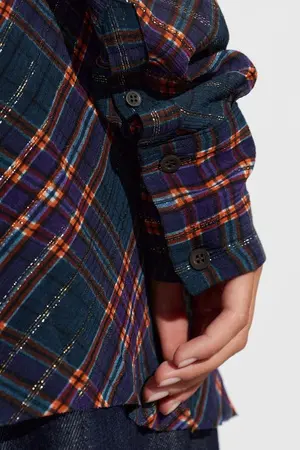 Dries Van Noten Fitted Lurex Shirt