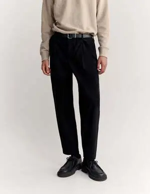 Maison Kitsuné Pleated Elasticated-waistband Trousers